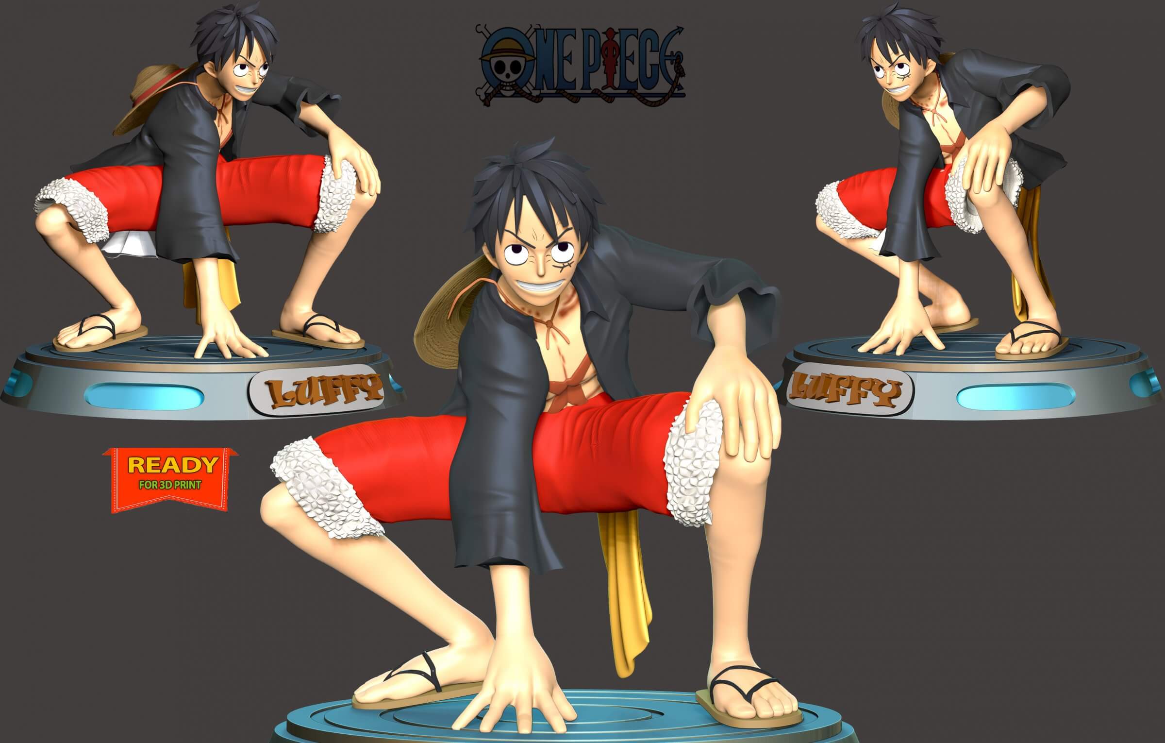 Monkey D. Luffy - One Piece 3D Model by Bon Bon Art