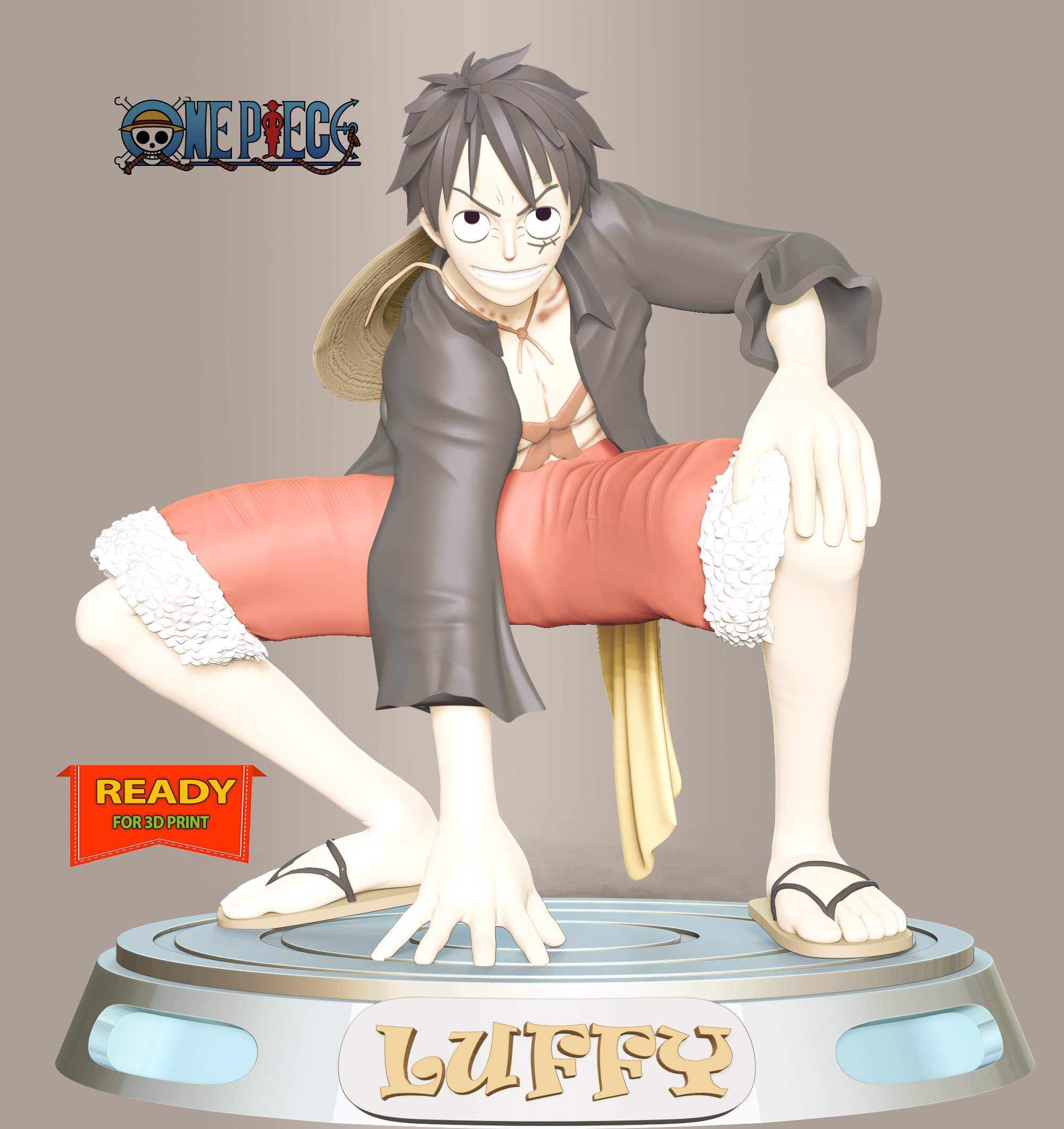 Monkey D. Luffy - One Piece 3D Model by Bon Bon Art
