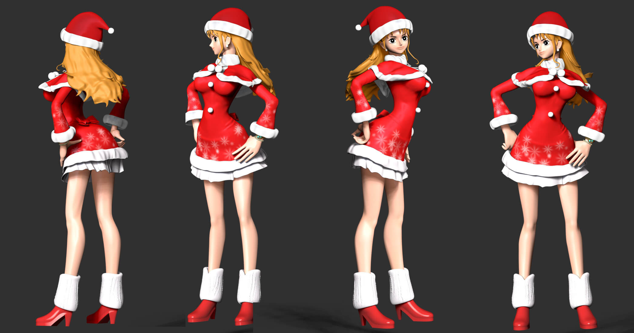 Nami Xmas - One Piece 3D Model by Bon Bon Art