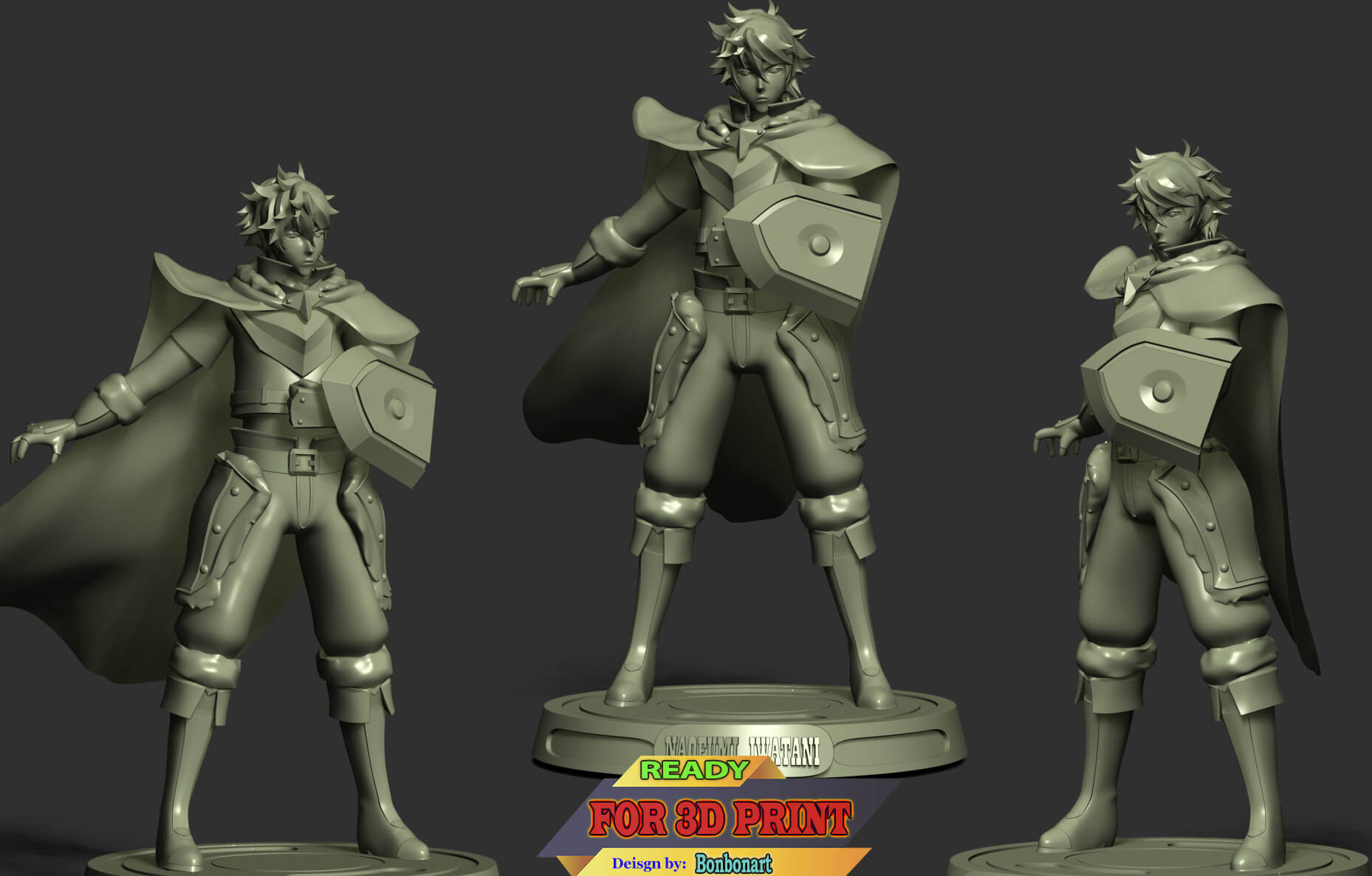 Naofumi Iwatani - RoTSH 3D Model by Bon Bon Art