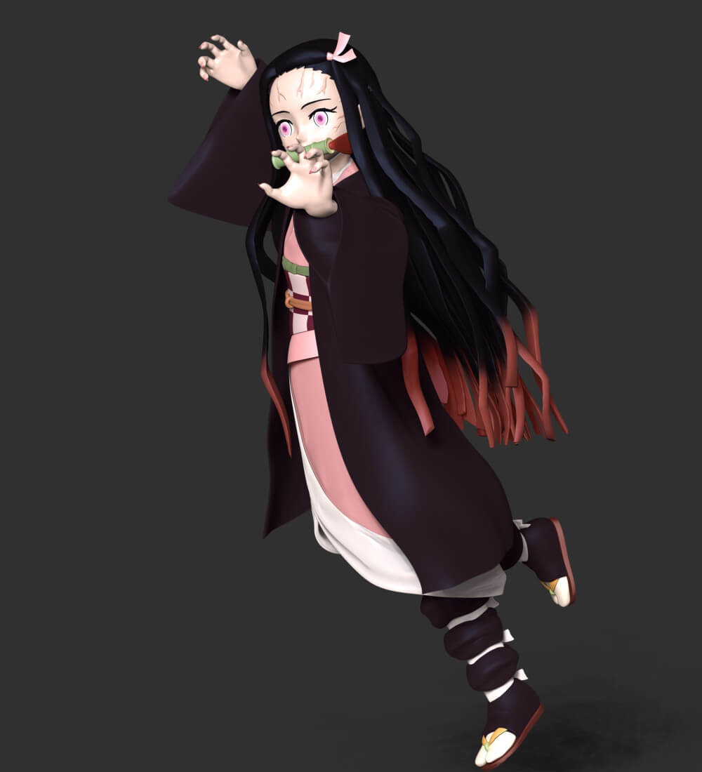 Nezuko - Demon Slayer Hinokami Chronicles 3D Model by Bon Bon Art