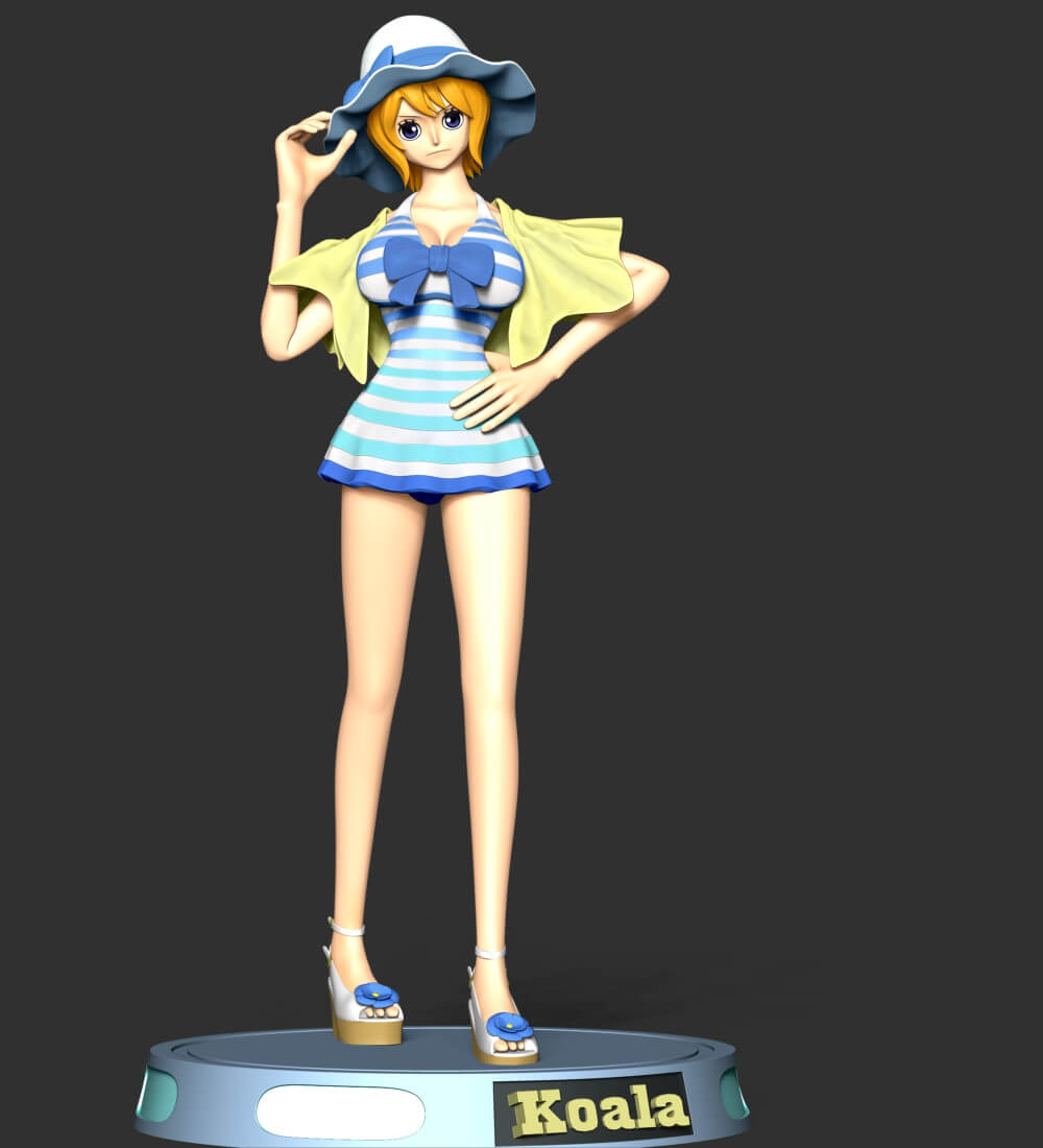 One Piece - Koala Swimsuit 3D Model by Bon Bon Art