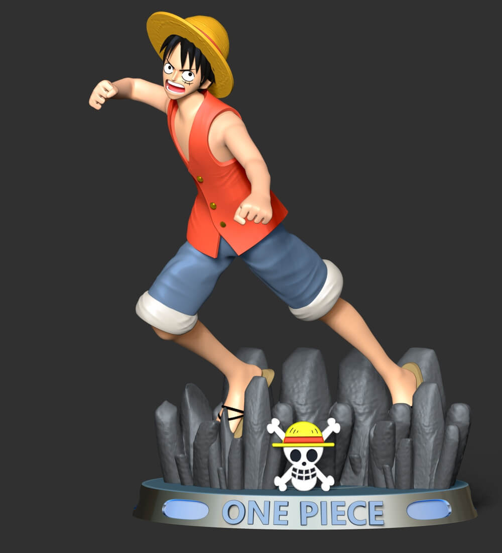 One Piece - Luffy 3D Model by Bon Bon Art
