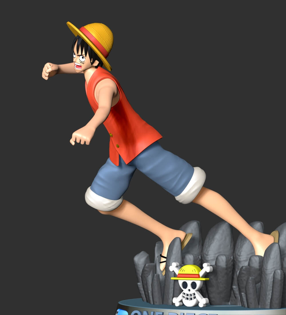 One Piece - Luffy 3D Model by Bon Bon Art