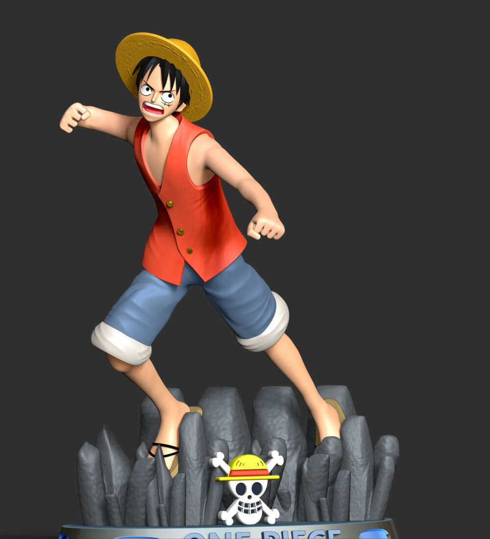 One Piece - Luffy 3D Model by Bon Bon Art