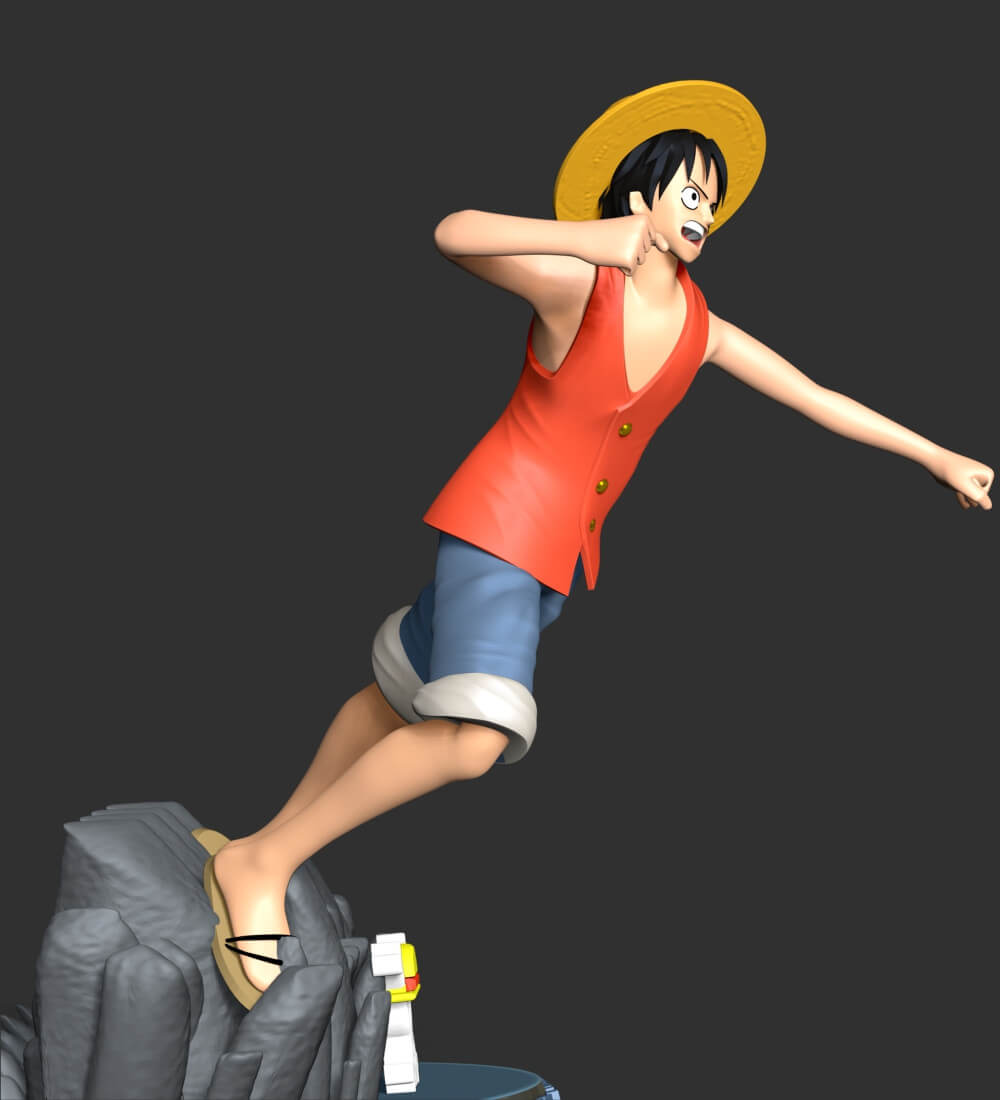 One Piece - Luffy 3D Model by Bon Bon Art