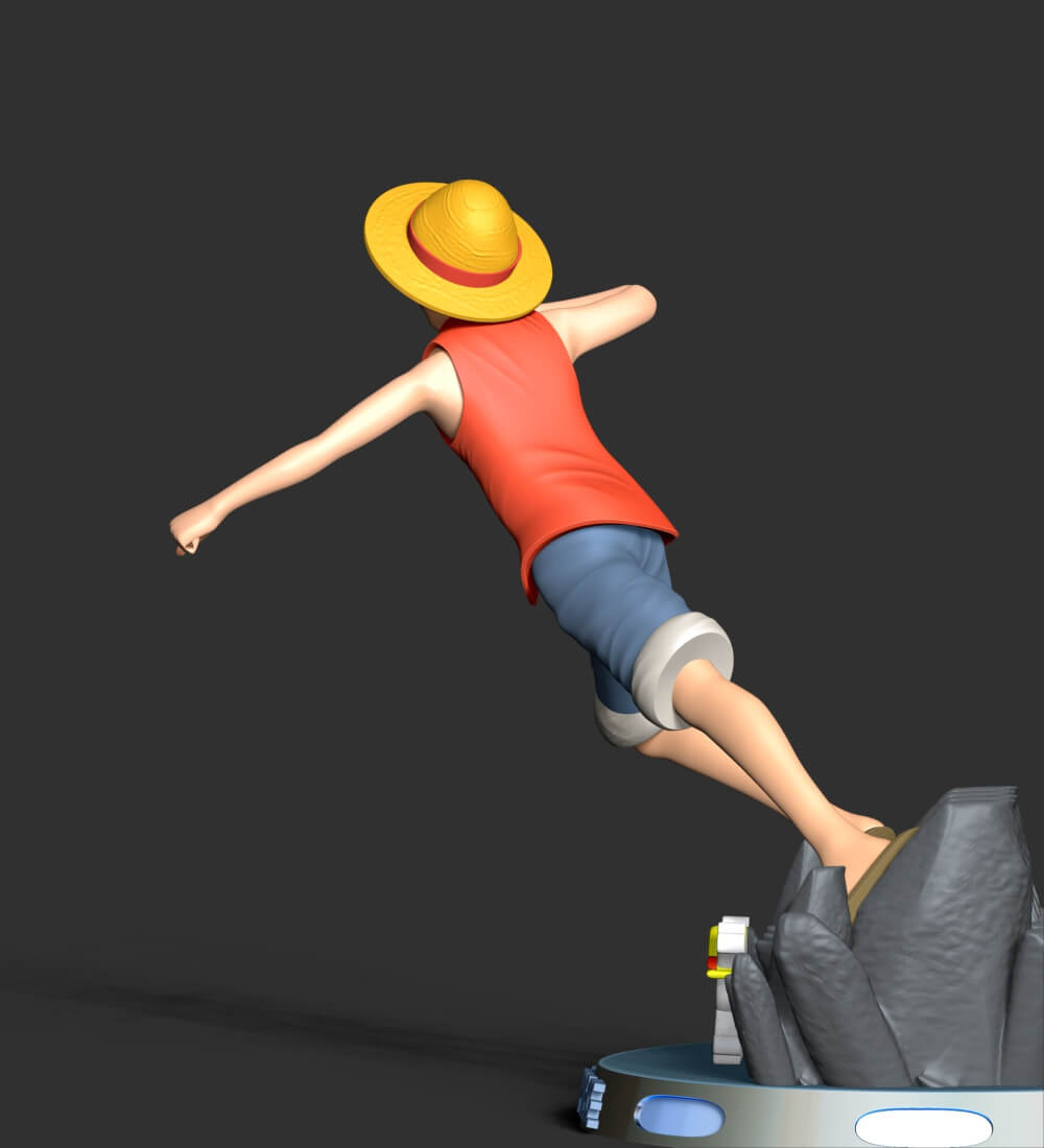 One Piece - Luffy 3D Model by Bon Bon Art