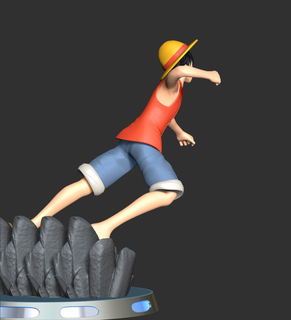 One Piece - Luffy 3D Model by Bon Bon Art