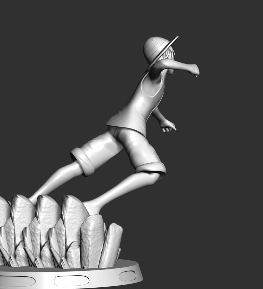 One Piece - Luffy 3D Model by Bon Bon Art