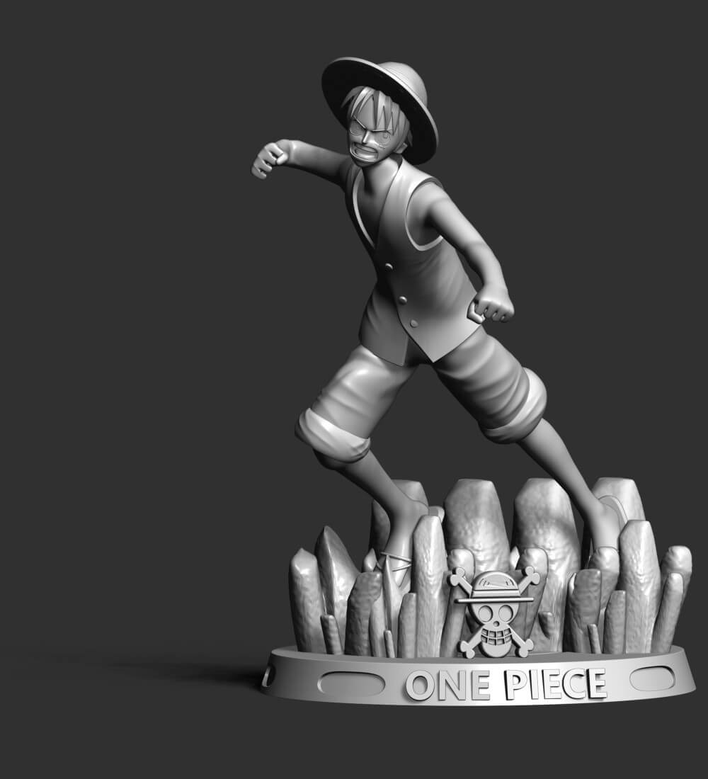 One Piece - Luffy 3D Model by Bon Bon Art