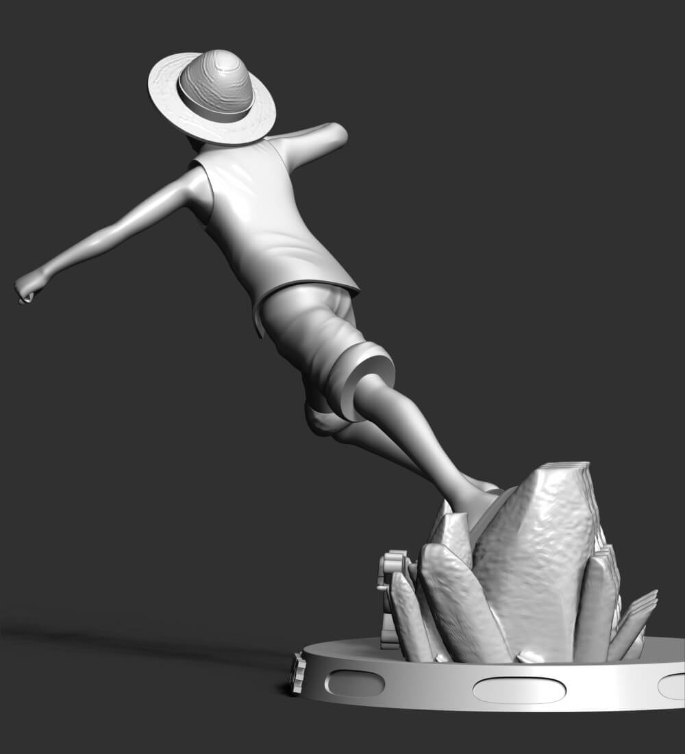 One Piece - Luffy 3D Model by Bon Bon Art