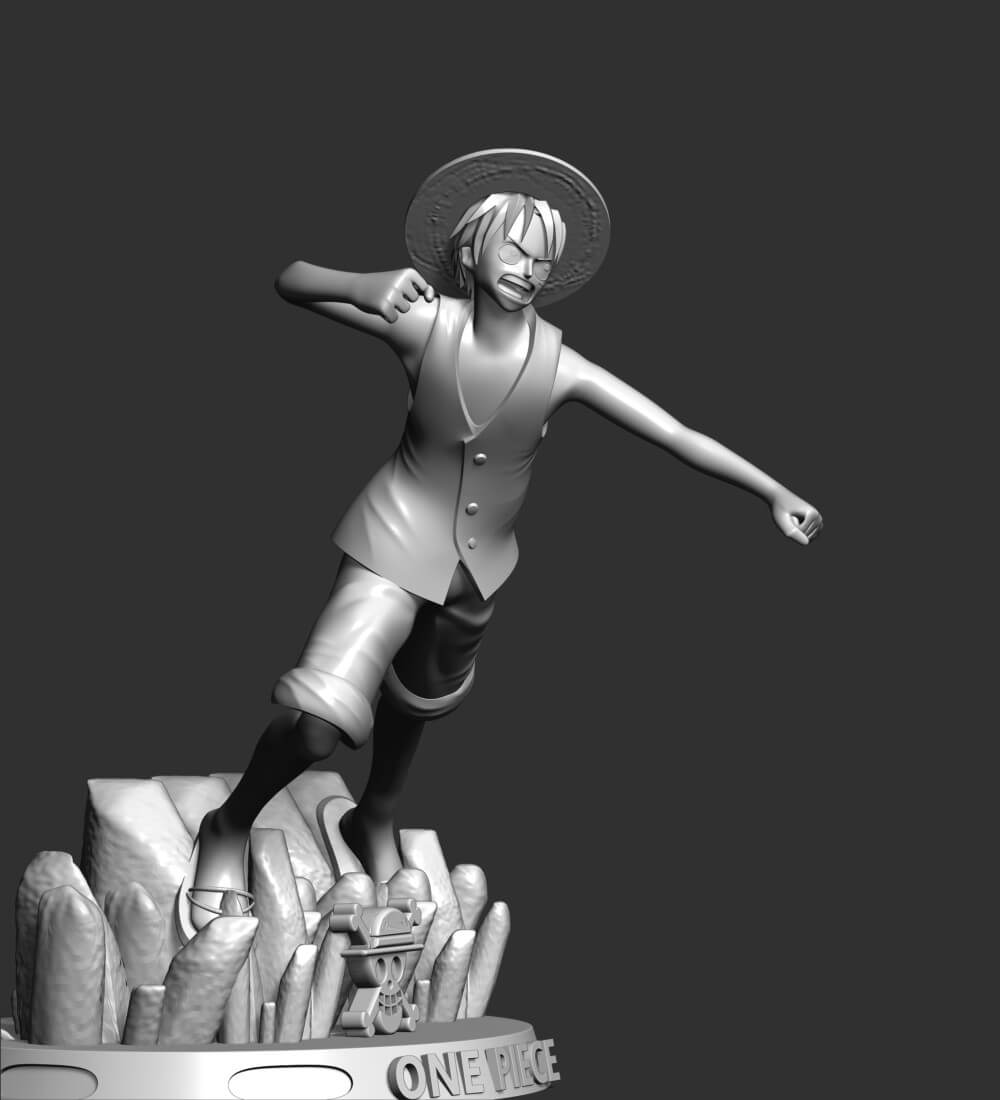 One Piece - Luffy 3D Model by Bon Bon Art