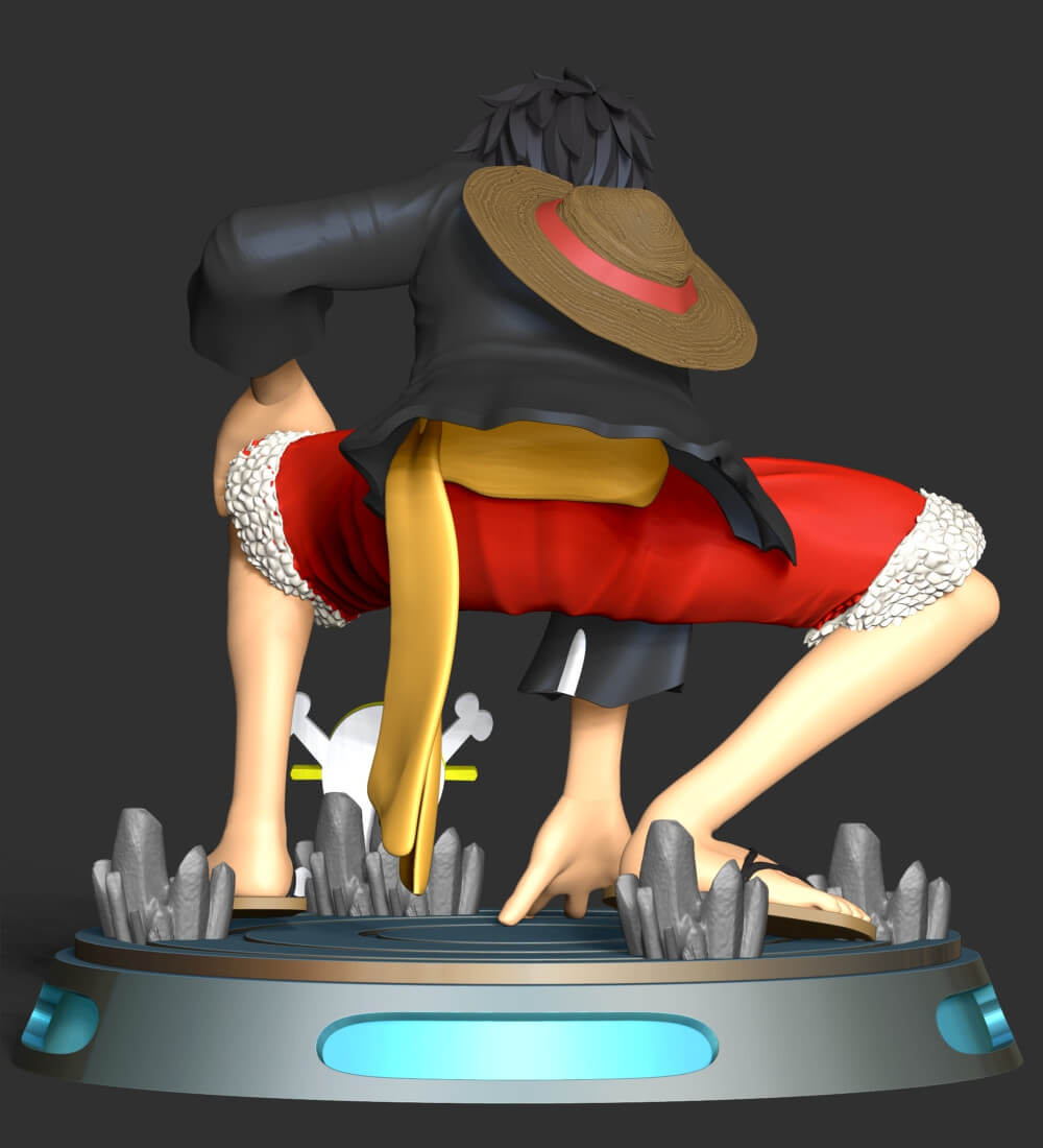 One Piece - Monkey D. Luffy 3D Model by Bon Bon Art
