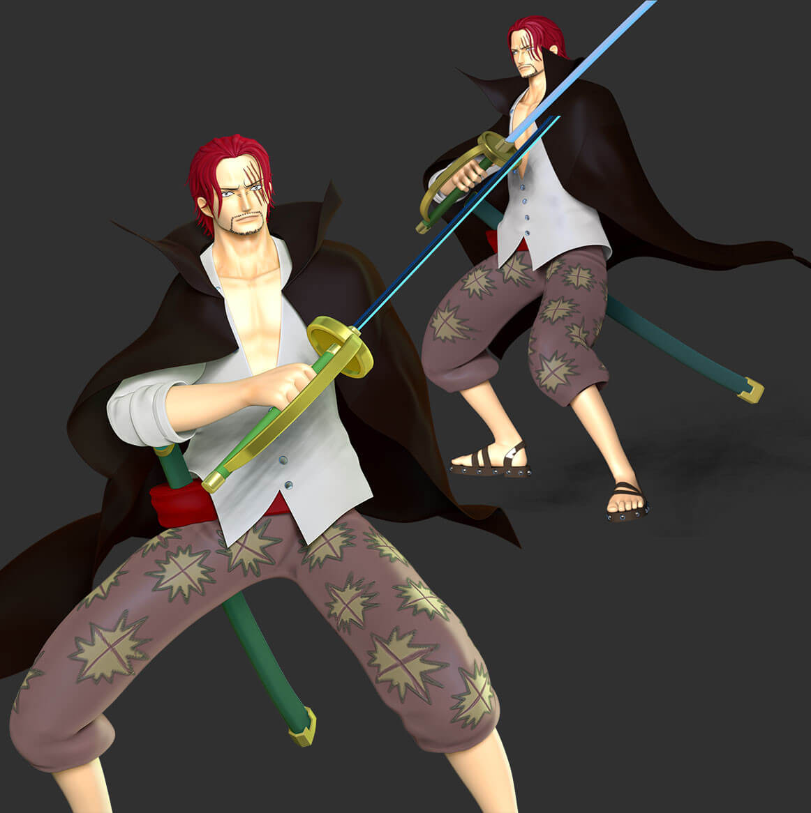 One Piece - Shanks 3D Model by Bon Bon Art