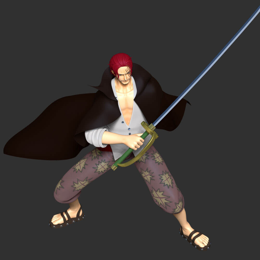 One Piece - Shanks 3D Model by Bon Bon Art