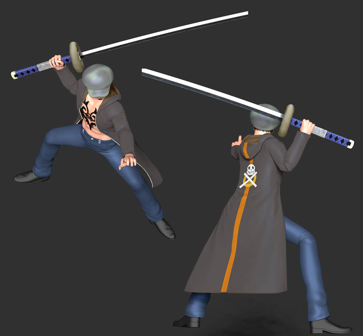 One Piece - Trafalgar Law Free 3D Print Model by Bon Bon Art