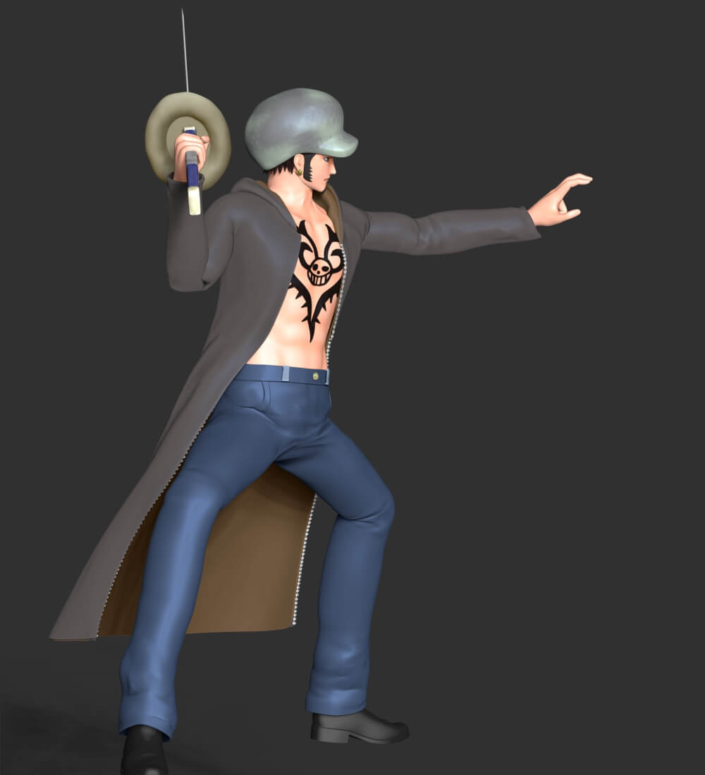 One Piece - Trafalgar Law 3D Model by Bon Bon Art