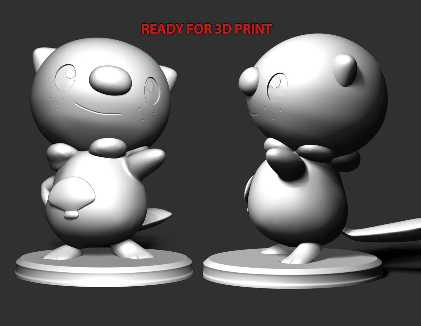 Oshawott - Pokemon Go 3D Model by Bon Bon Art