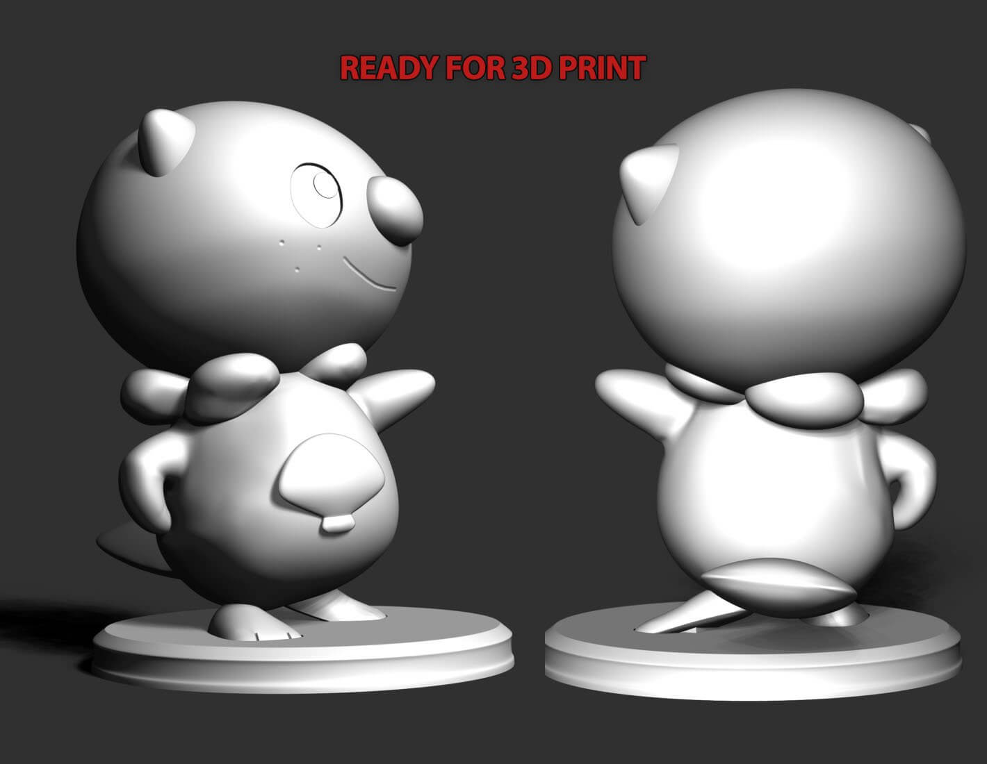 Oshawott - Pokemon Go 3D Model by Bon Bon Art