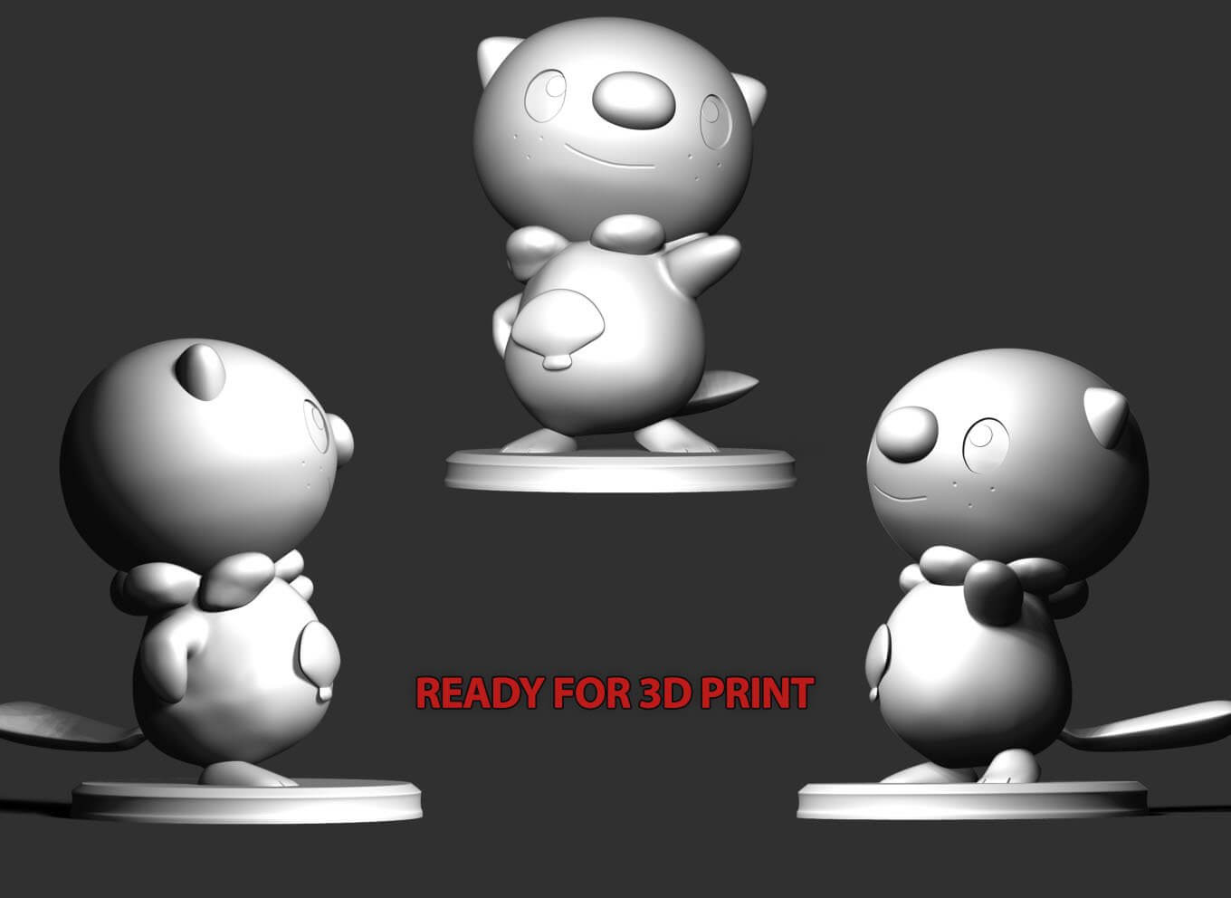 Oshawott - Pokemon Go 3D Model by Bon Bon Art