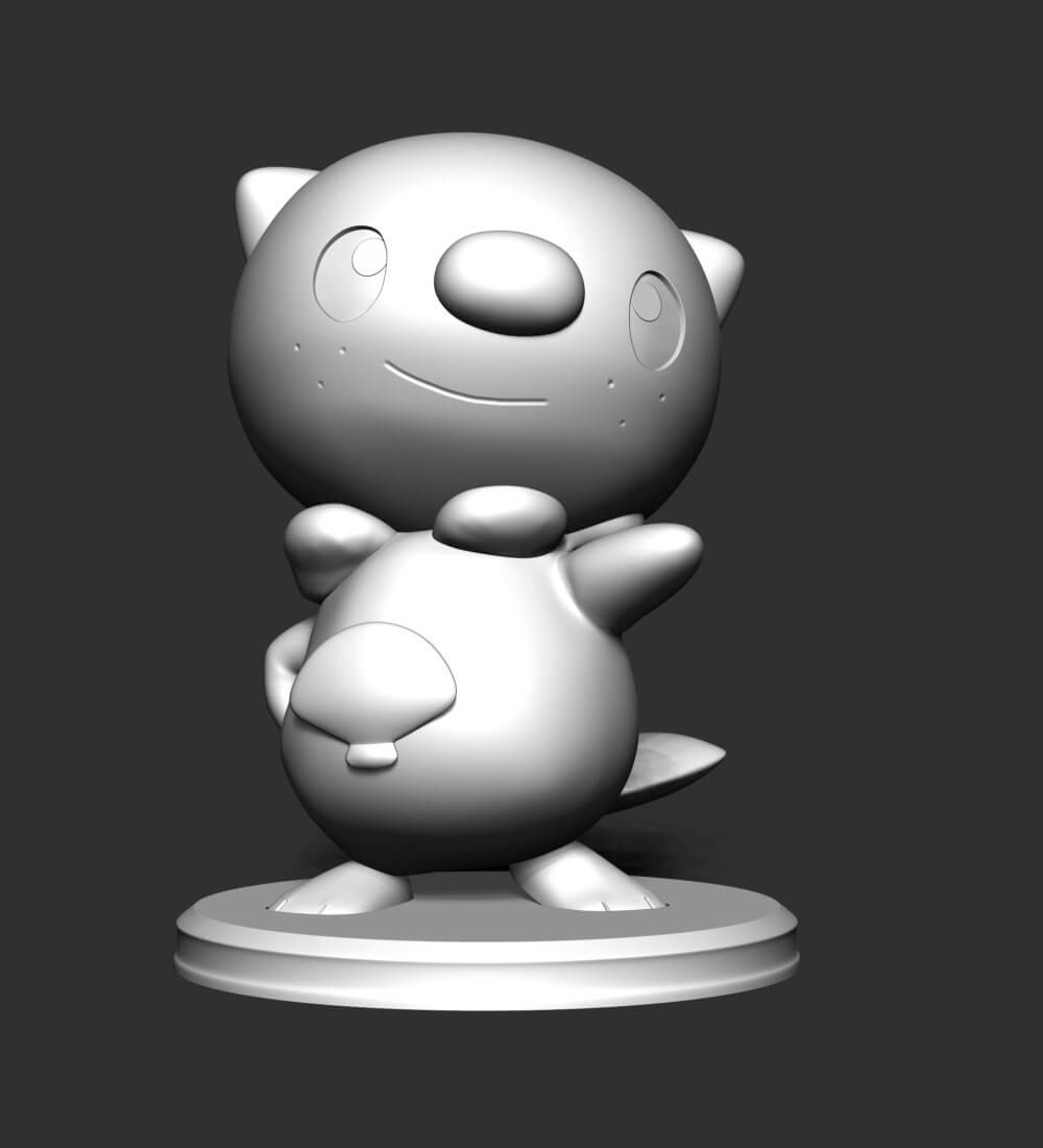 Oshawott - Pokemon Go 3D Model by Bon Bon Art