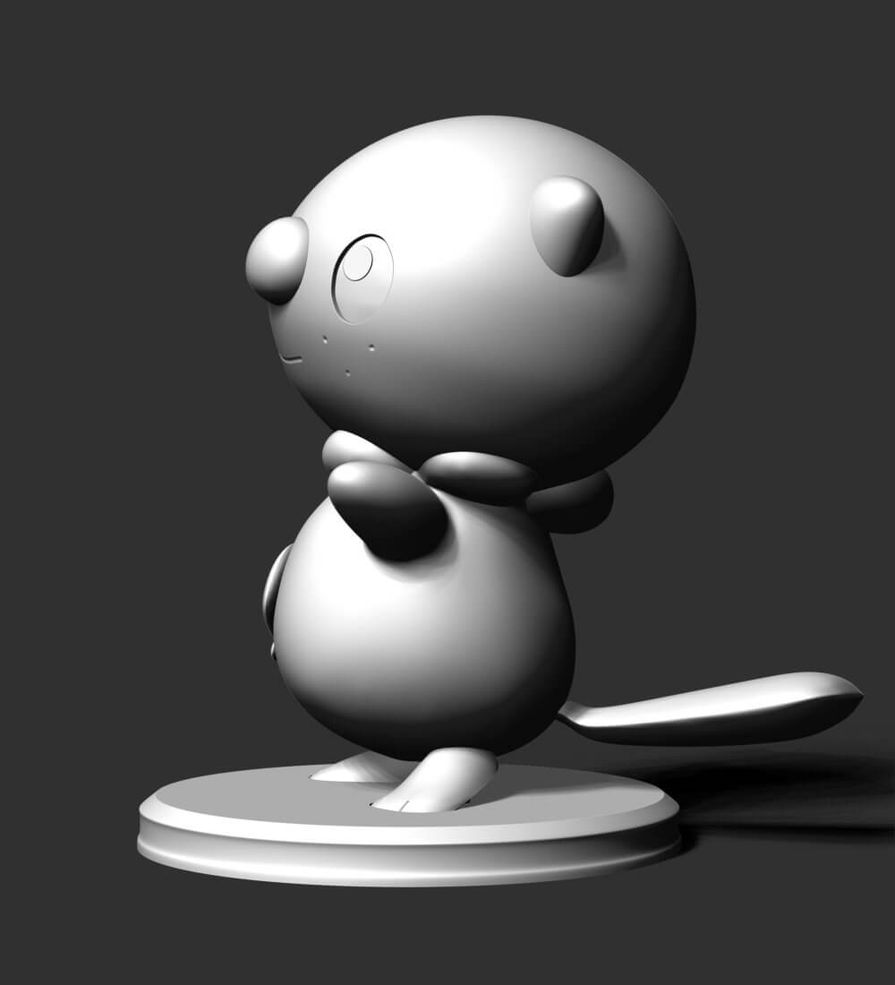 Oshawott - Pokemon Go 3D Model by Bon Bon Art