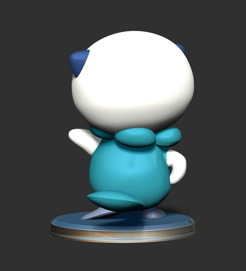 Oshawott - Pokemon Go 3D Model by Bon Bon Art