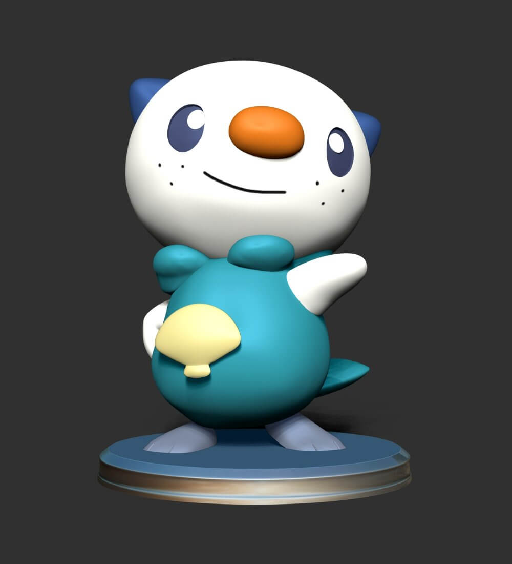 Oshawott - Pokemon Go 3D Model by Bon Bon Art
