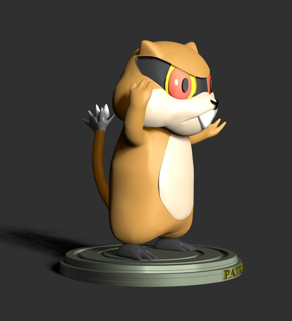 Patrat - Pokemon Go 3D Model by Bon Bon Art