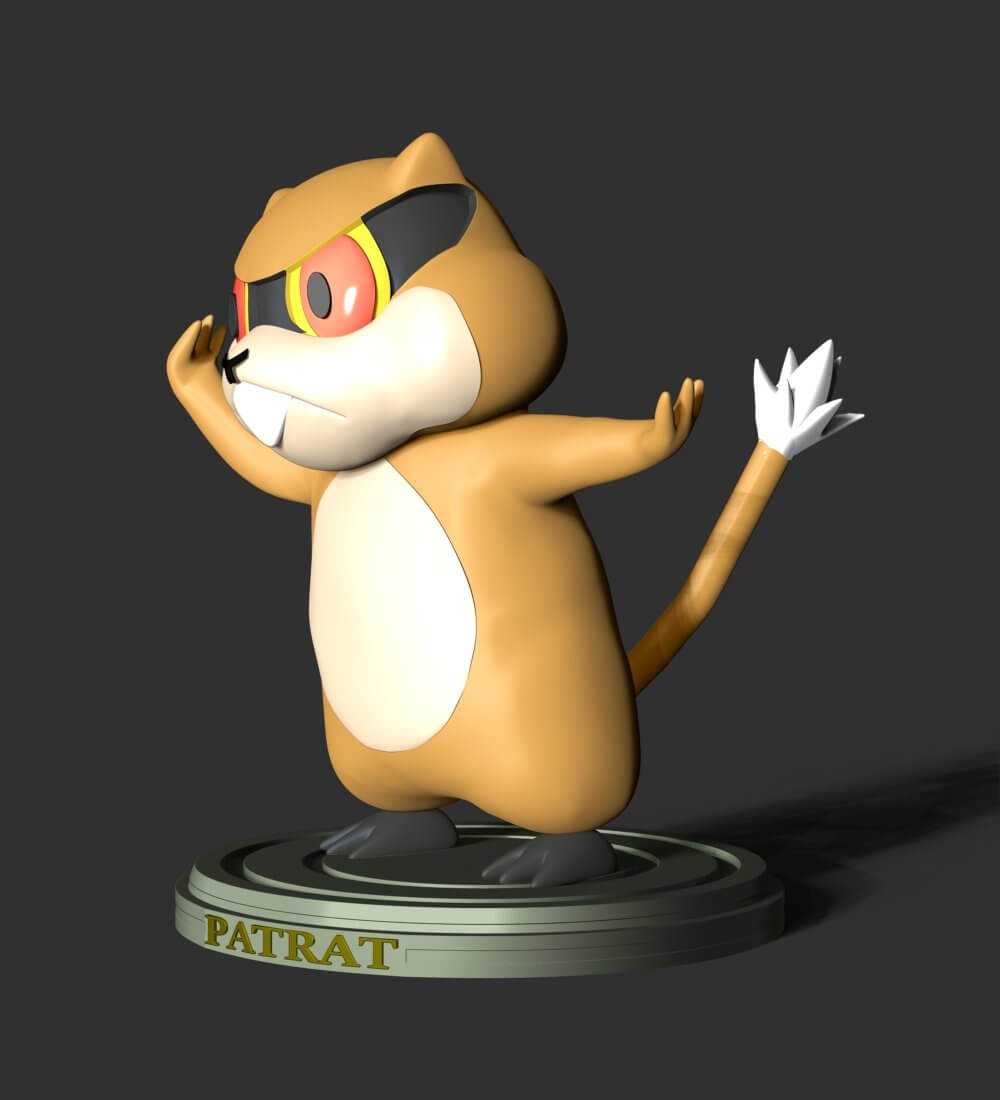 Patrat - Pokemon Go 3D Model by Bon Bon Art