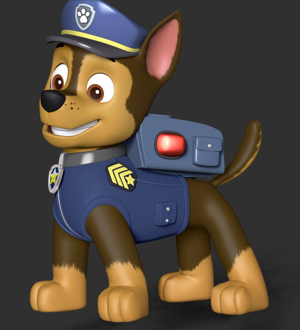 Paw Patrol - Chase 3D Model by Bon Bon Art