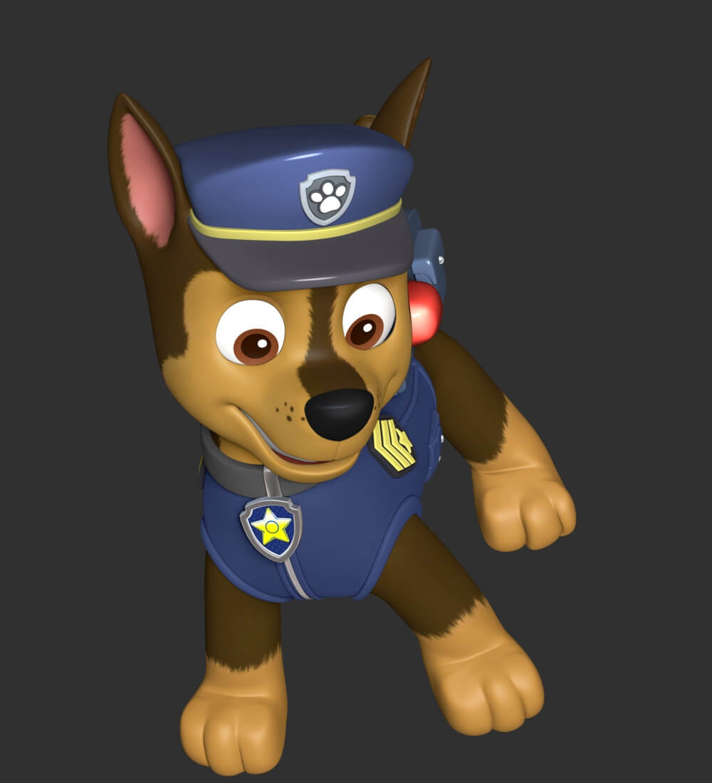Paw Patrol - Chase 3D Model by Bon Bon Art