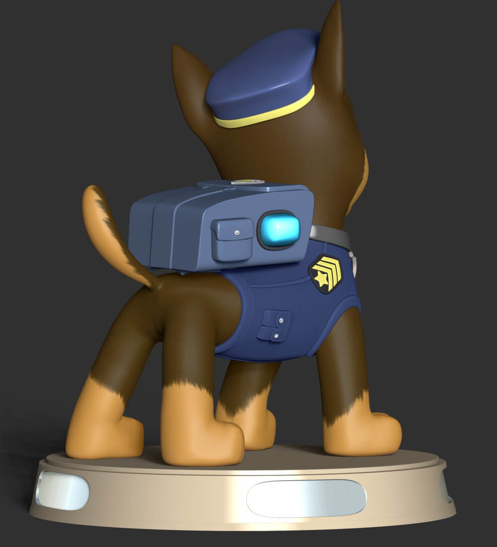 Paw Patrol - Chase 3D Model by Bon Bon Art