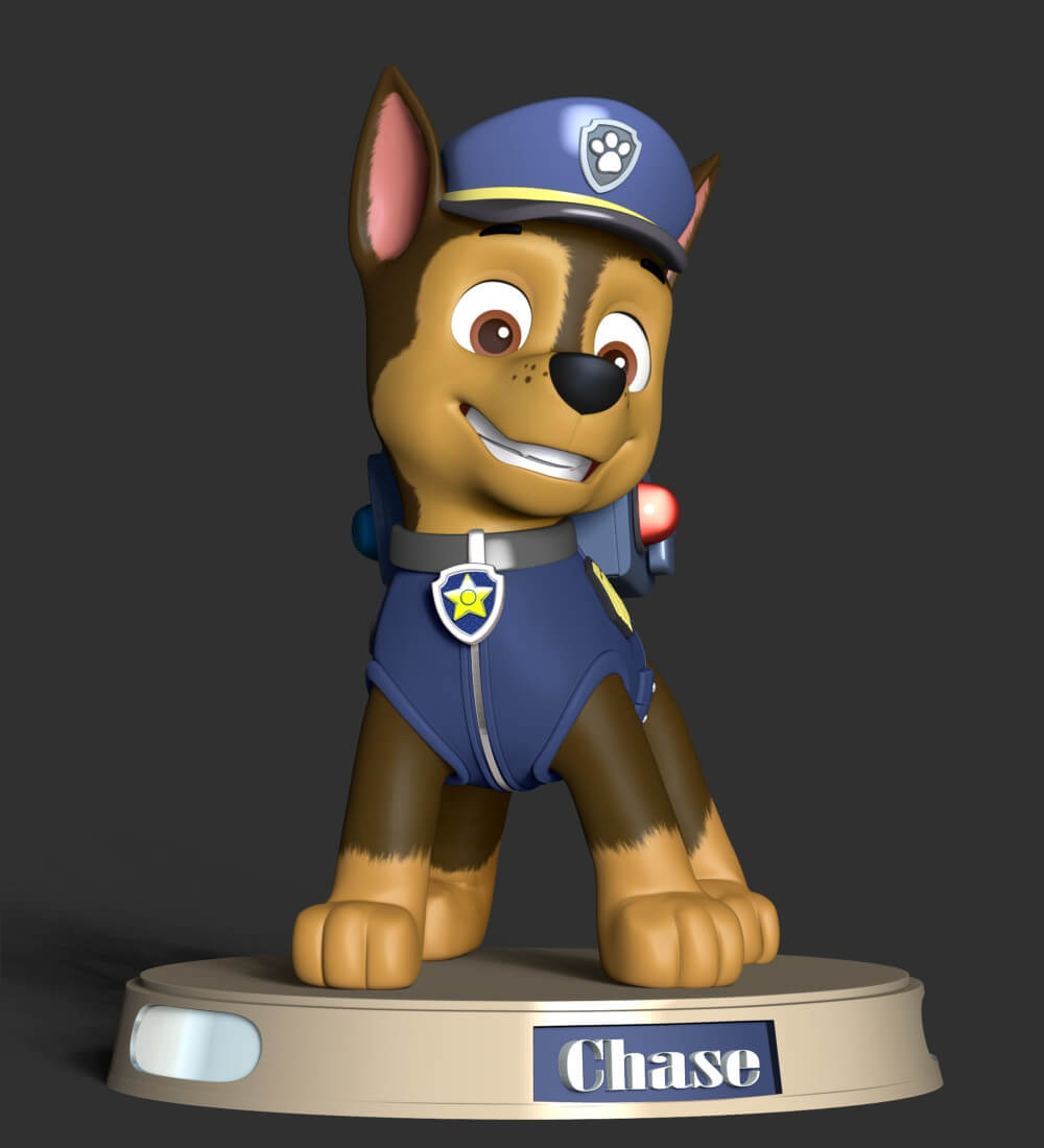 Paw Patrol - Chase 3D Model by Bon Bon Art