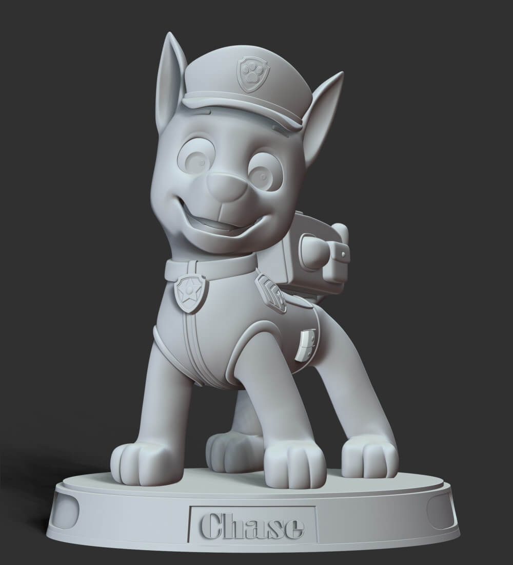 Paw Patrol - Chase 3D Model by Bon Bon Art