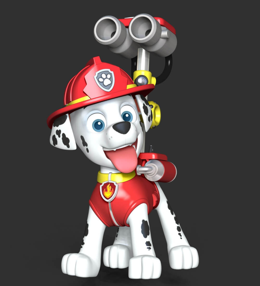 Paw Patrol - Marshall Fire 3D Model by Bon Bon Art