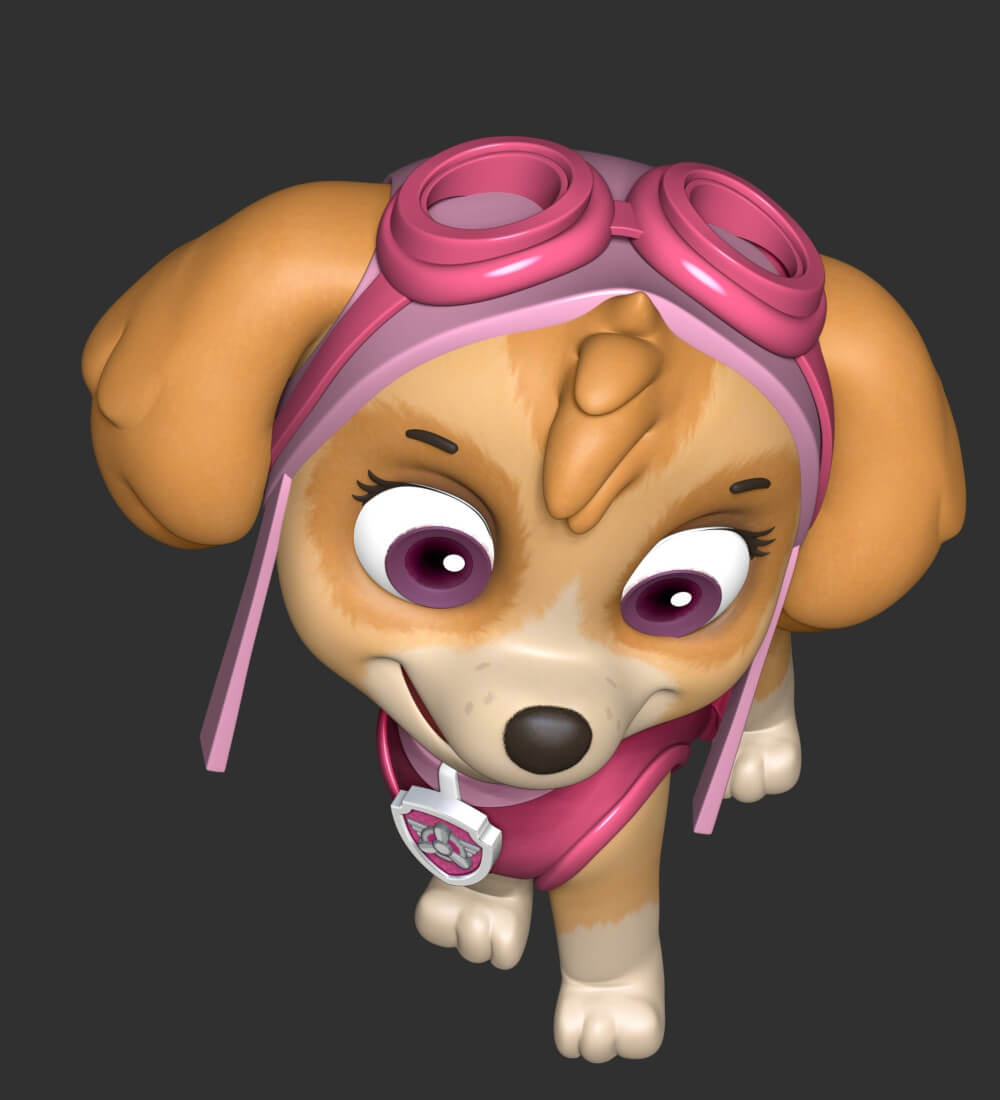 Paw Patrol - Skye 3D Model by Bon Bon Art
