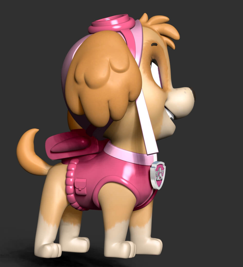 Paw Patrol - Skye 3D Model by Bon Bon Art