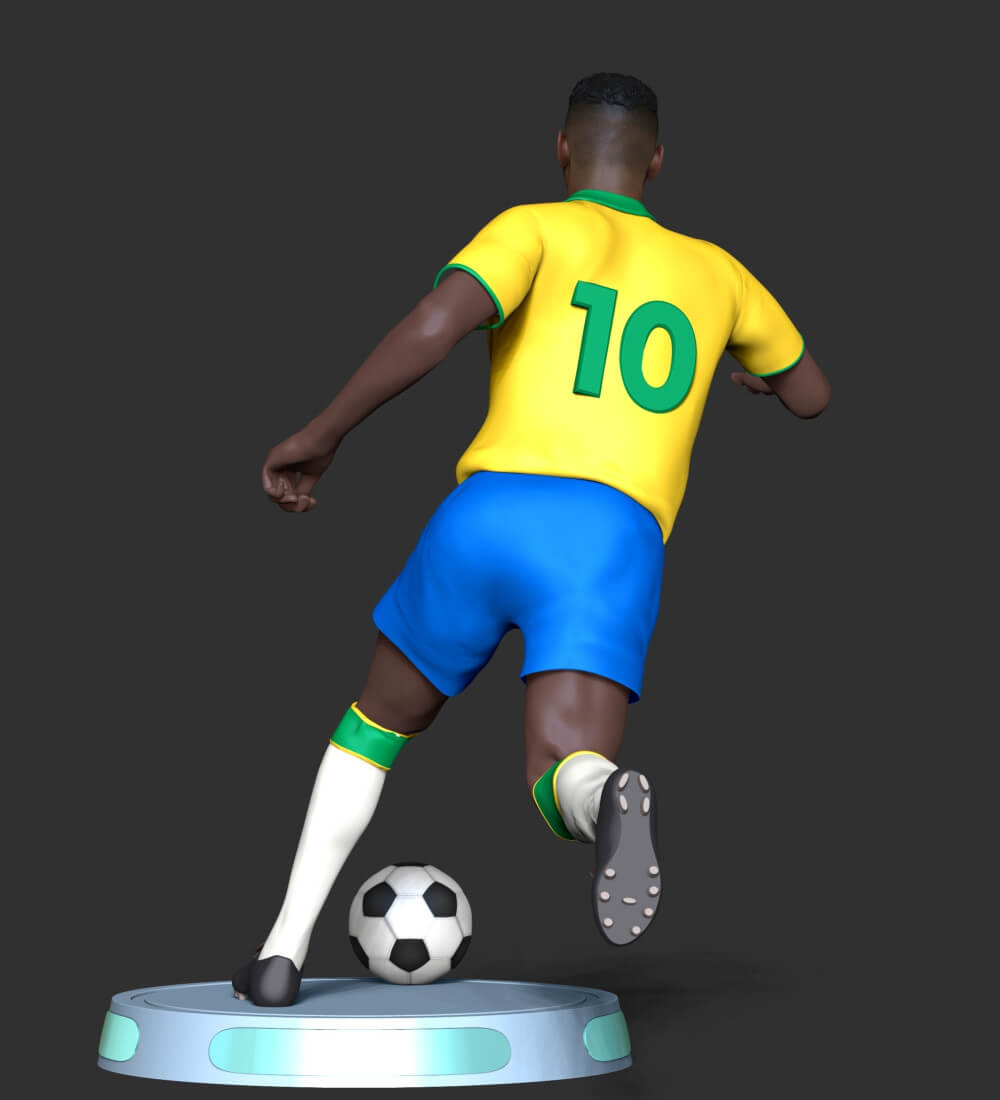 Pele - King of Football 3D Model by Bon Bon Art