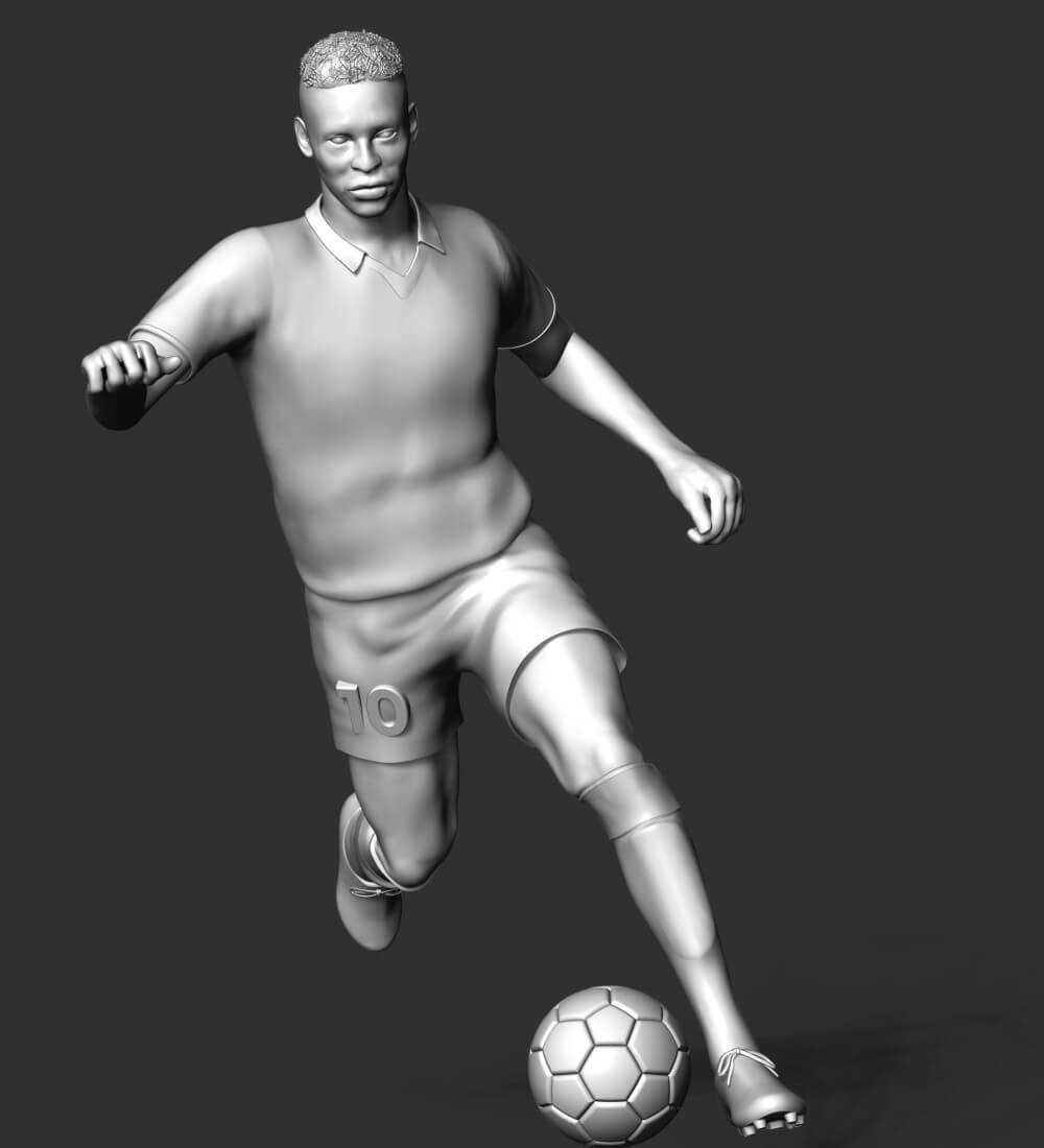 Pele - King of Football 3D Model by Bon Bon Art