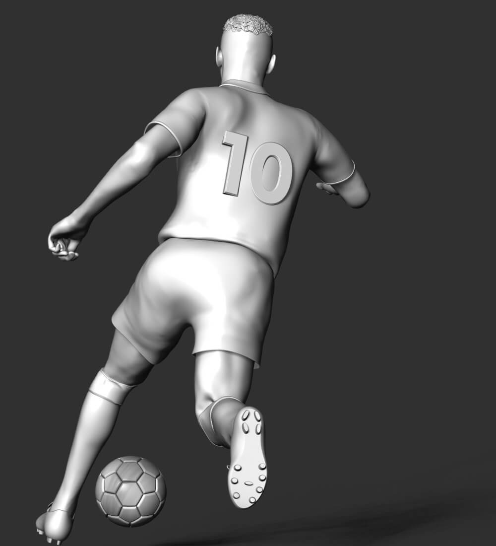 Pele - King of Football 3D Model by Bon Bon Art
