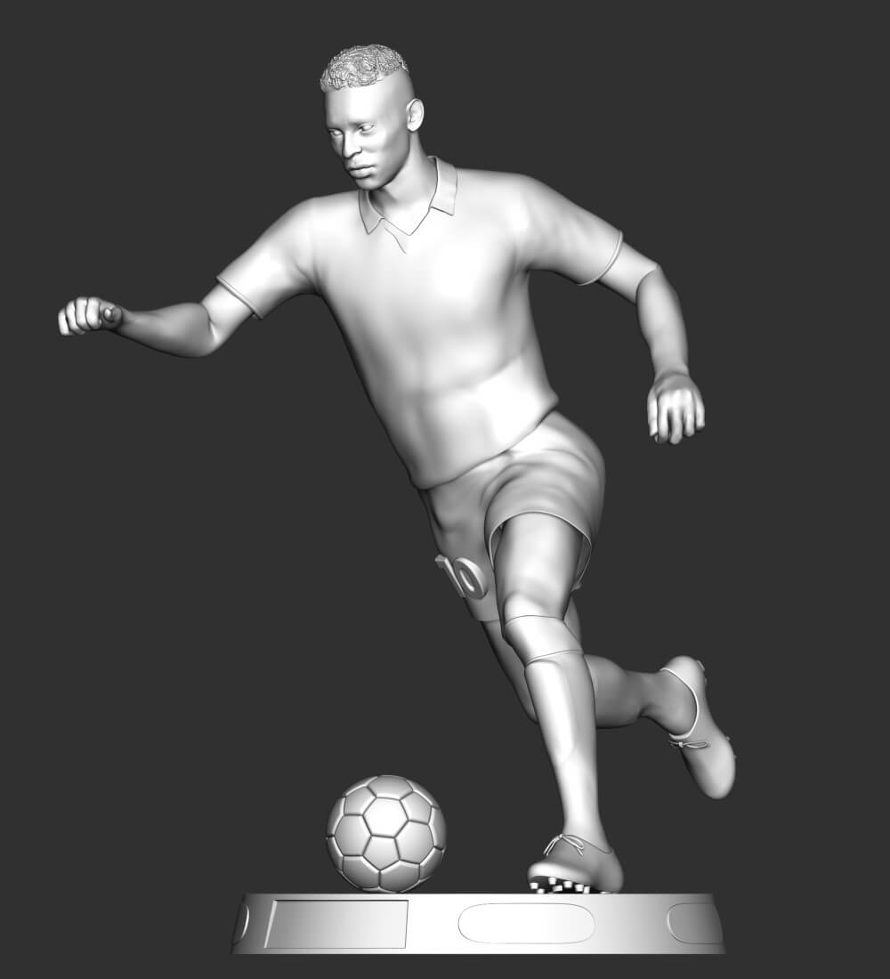 Pele - King of Football 3D Model by Bon Bon Art