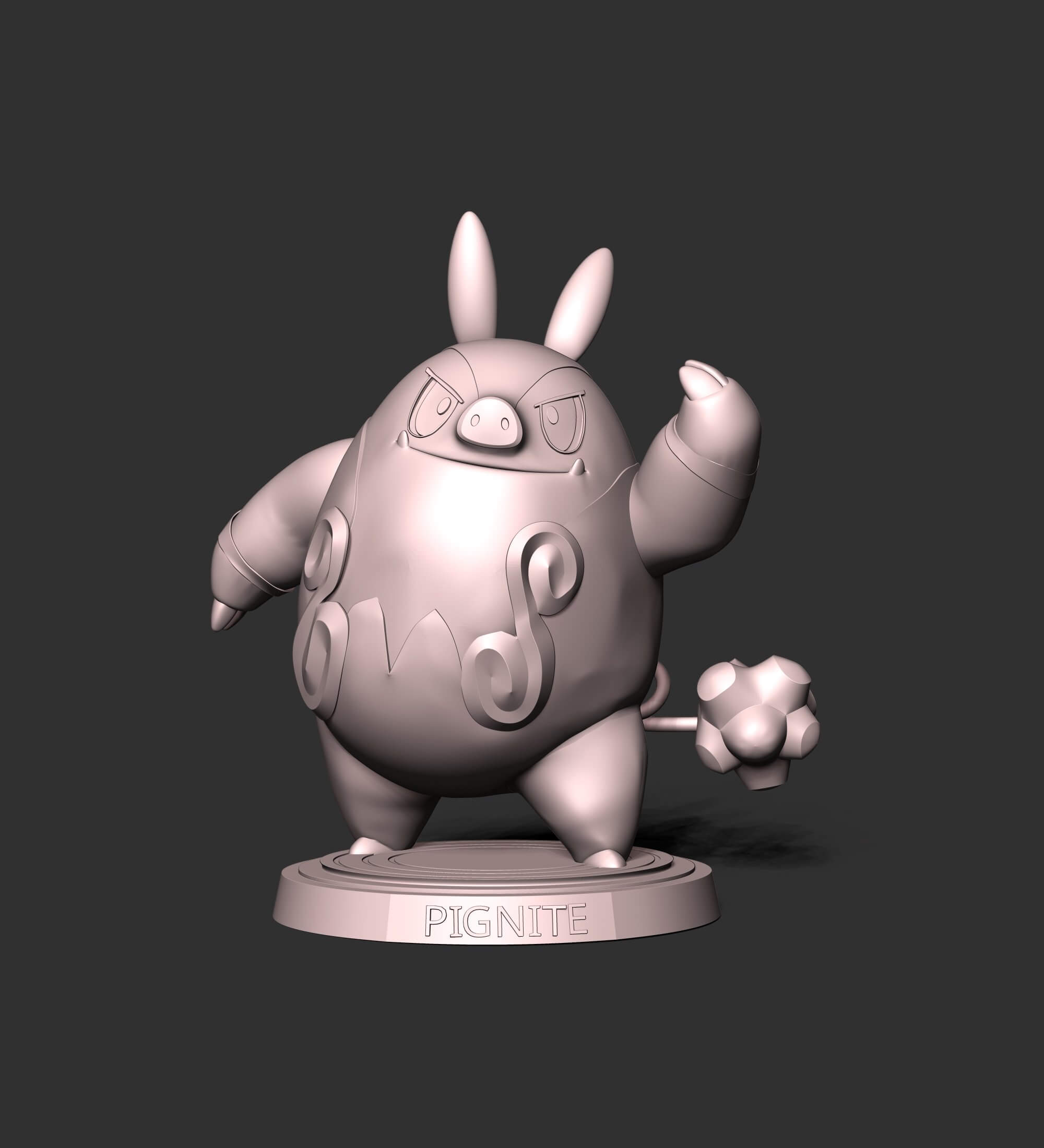 Pignite - Pokemon Go 3D Model by Bon Bon Art