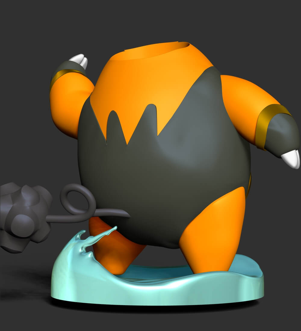 Pignite Pokemon - Pen/pencil Holder 3D Model by Bon Bon Art