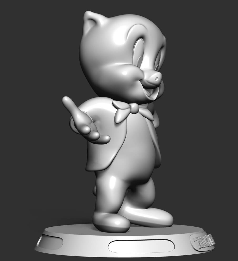 Porky Pig - Looney Tunes 3D Model by Bon Bon Art