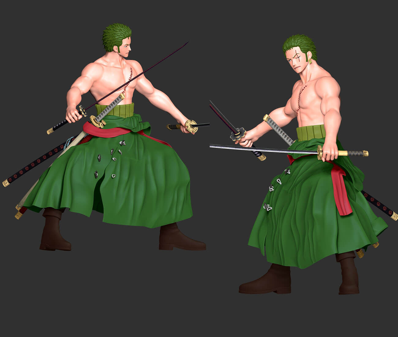 Roronoa Zoro Fanart - 3D Model by Bon Bon Art
