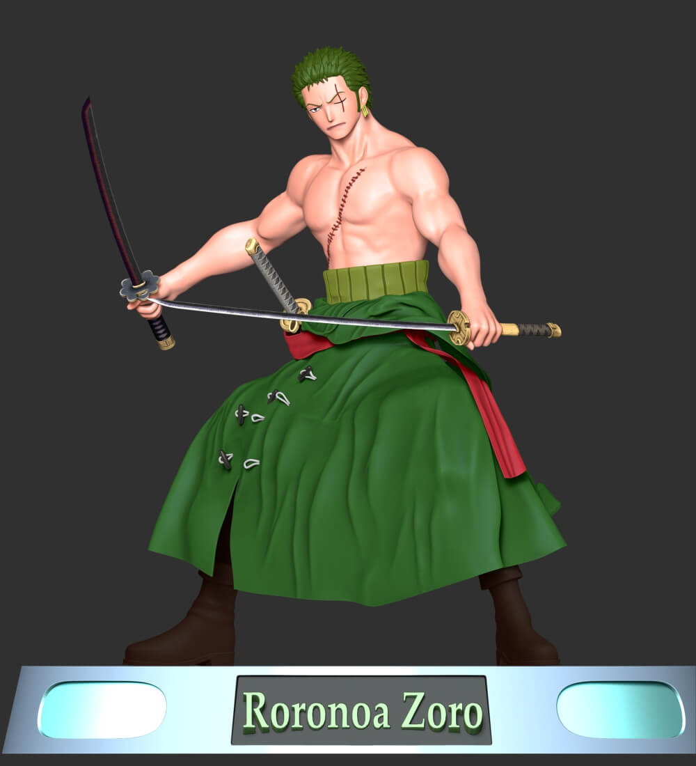 Roronoa Zoro Fanart - 3D Model by Bon Bon Art