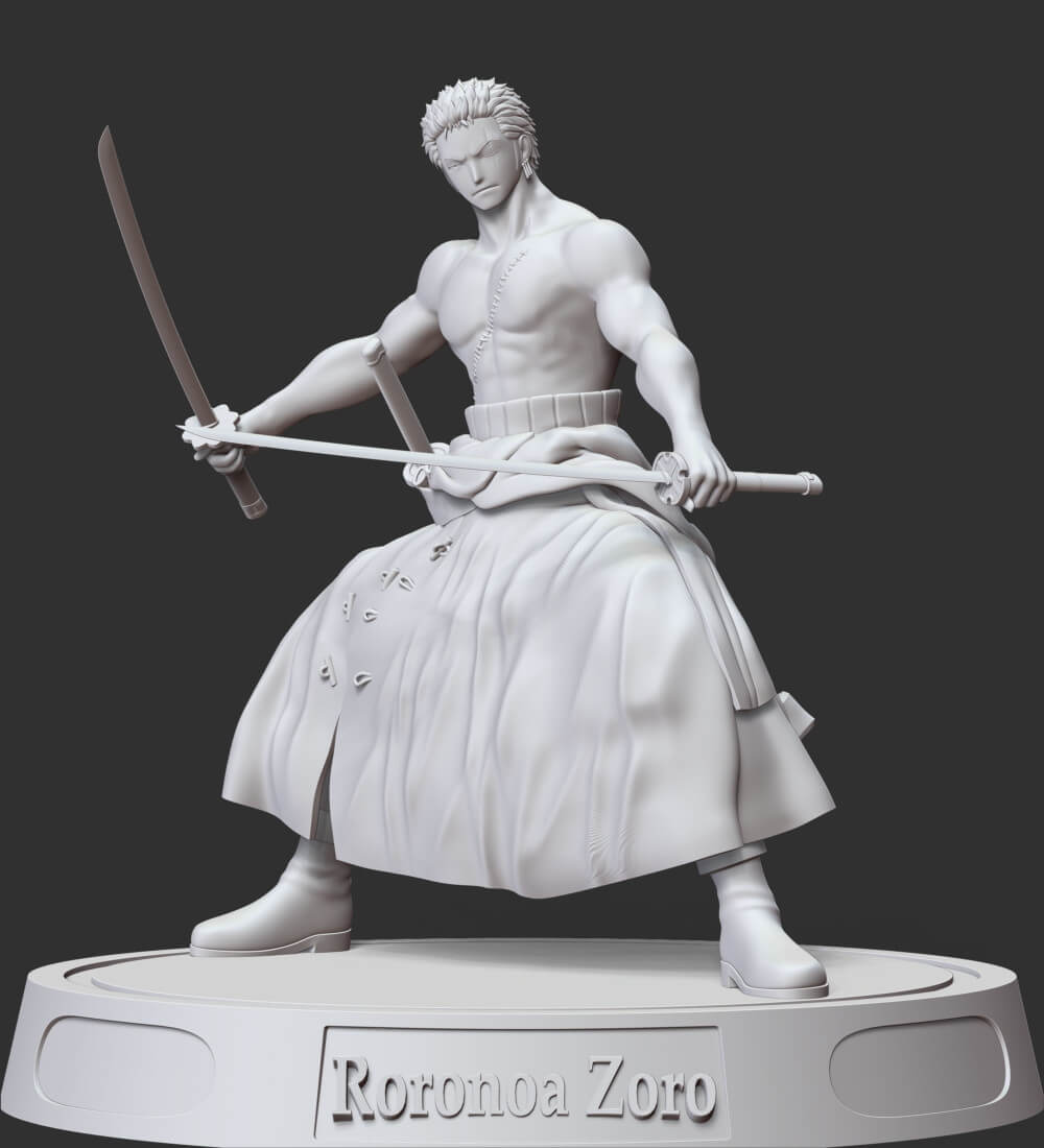 Roronoa Zoro Fanart - 3D Model by Bon Bon Art