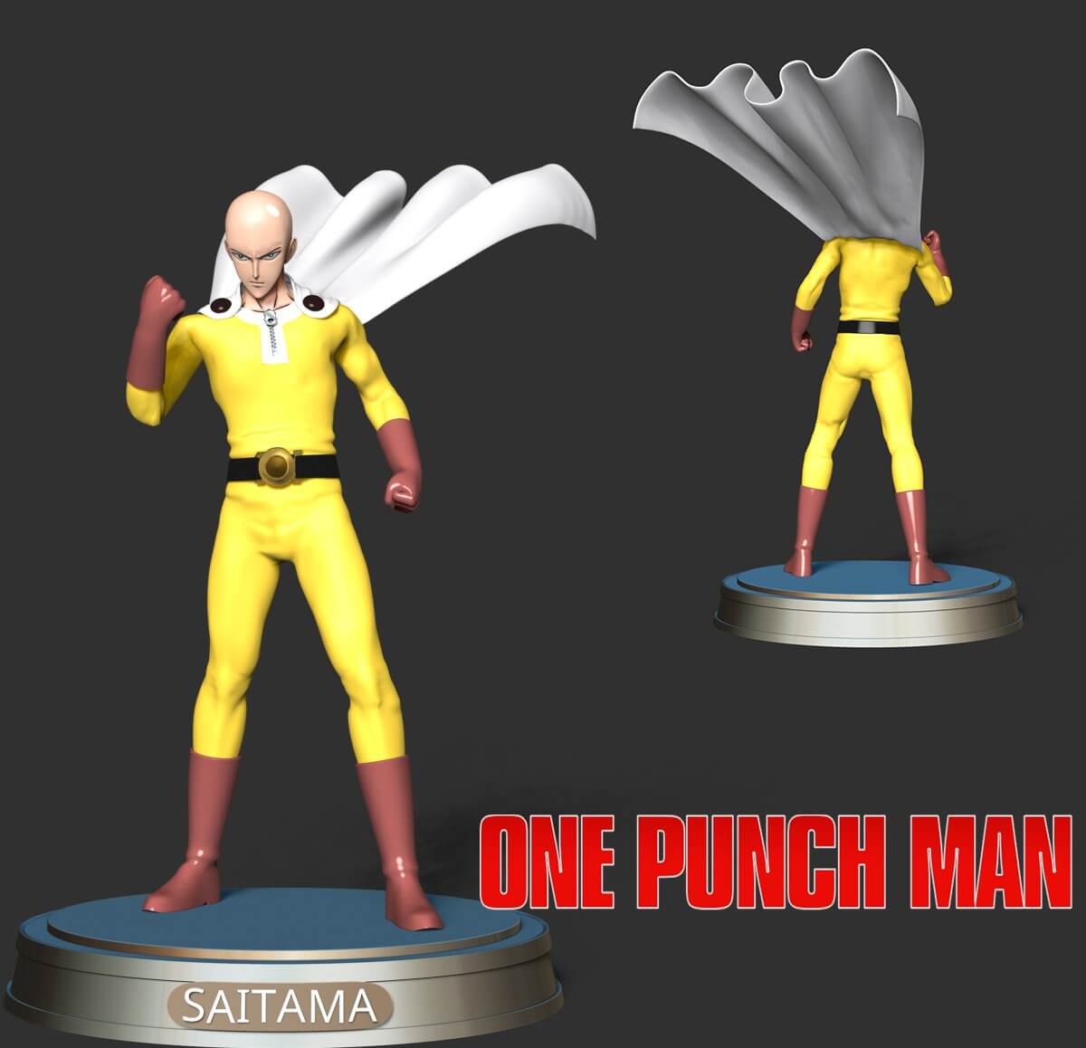 Saitima - One Punch Man 3D Model by Bon Bon Art
