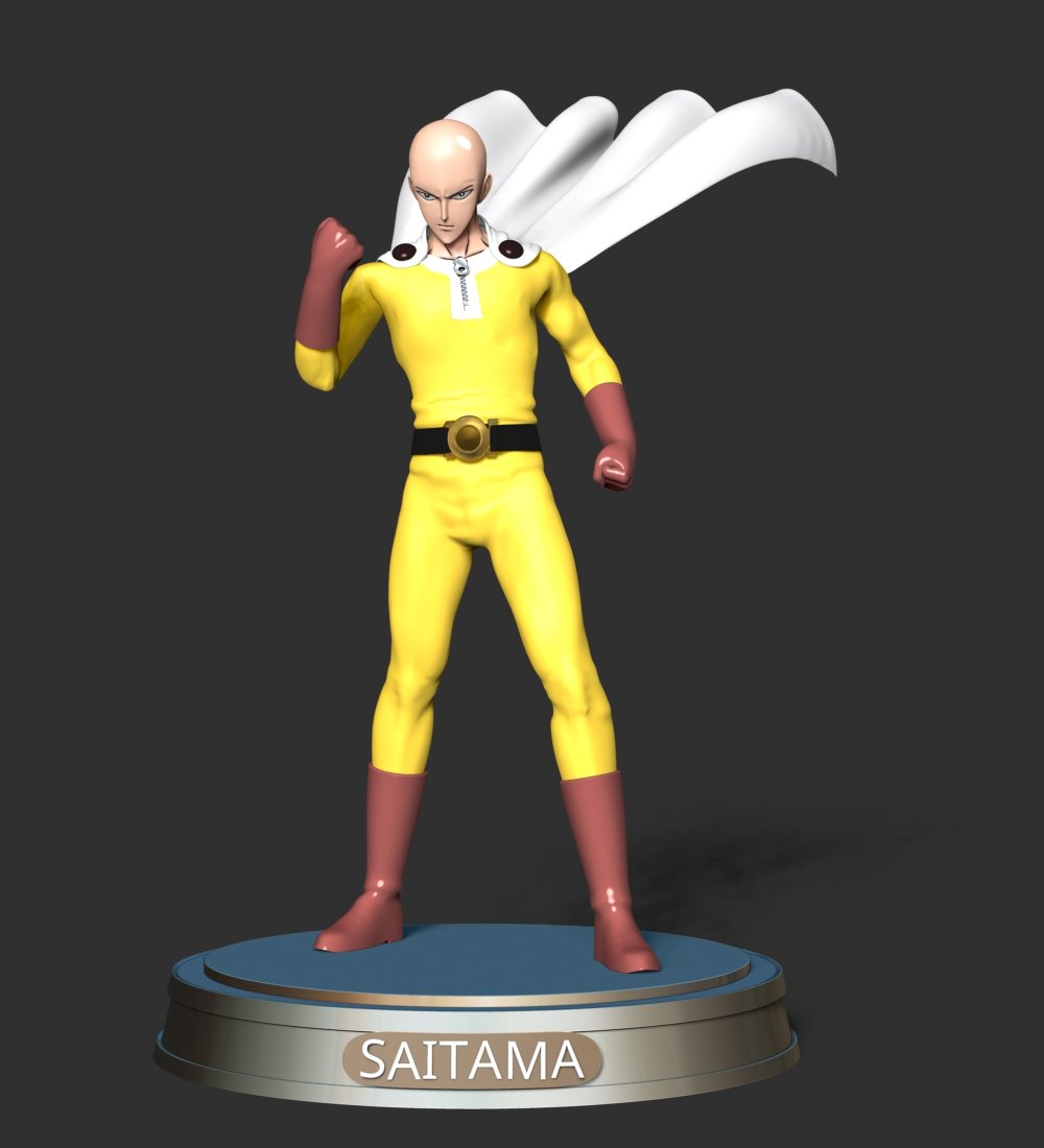 Saitima - One Punch Man 3D Model by Bon Bon Art